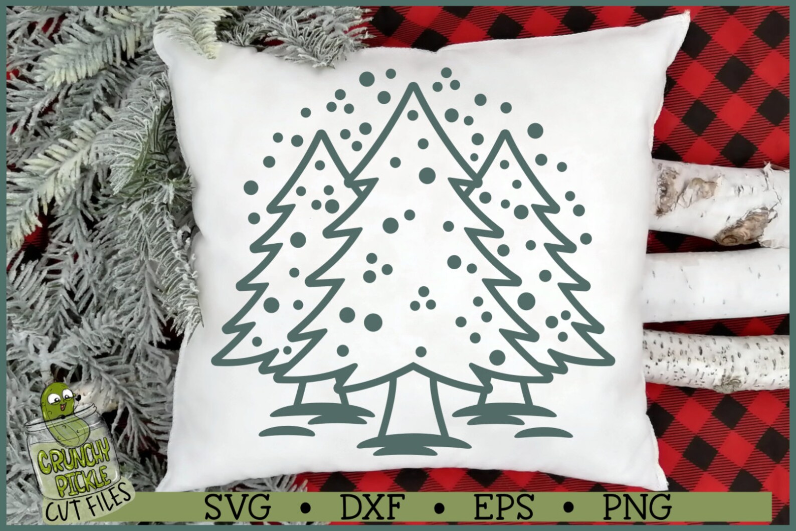 Christmas Trees SVG Bundle, Dxf, Eps, Png, Pine Trees Svg, Holiday ...