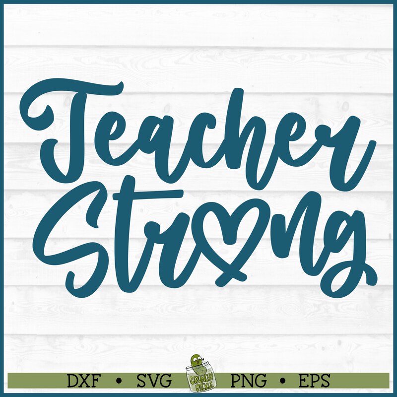 Teacher Strong Svg - Etsy