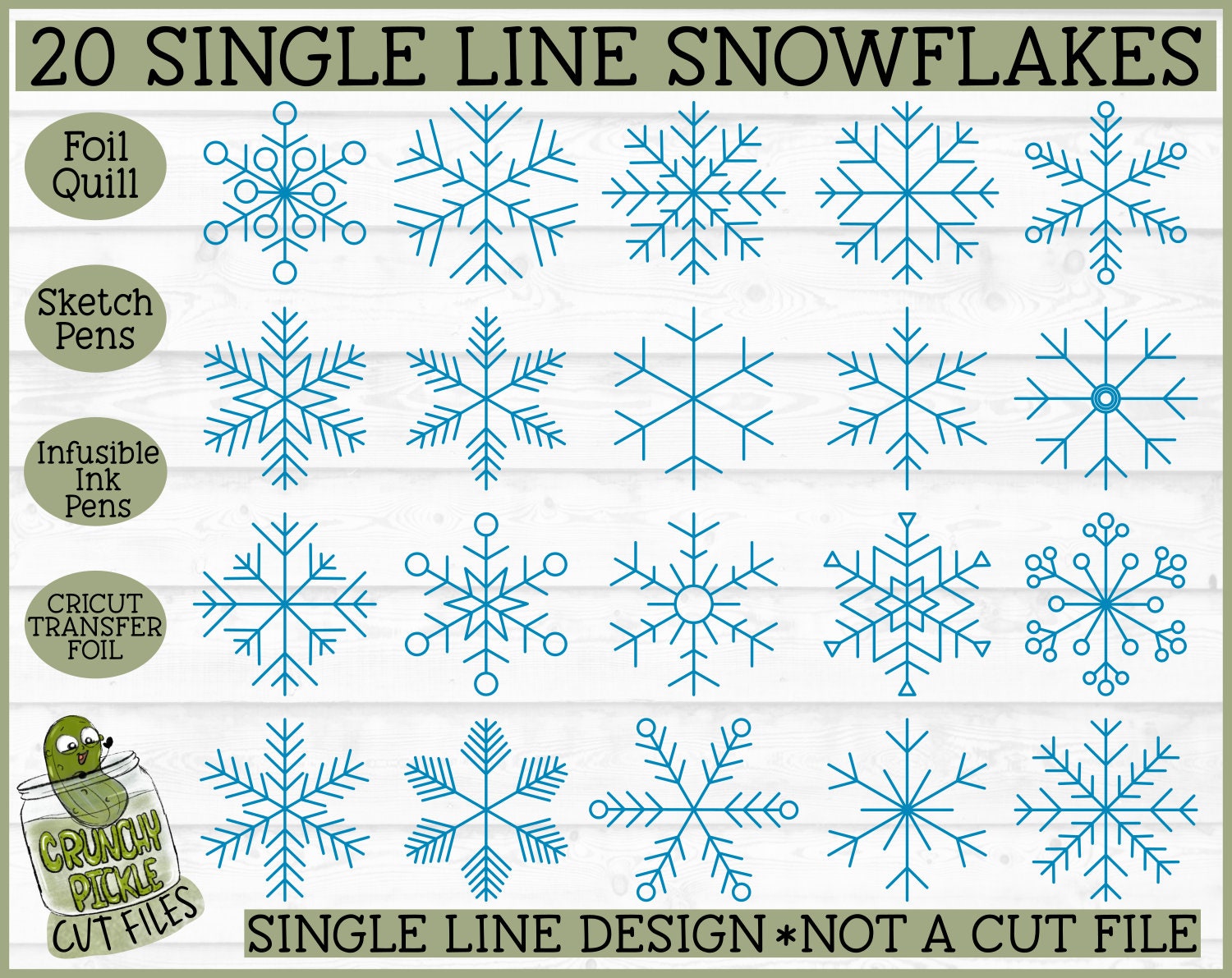 Foil Quill Snowflakes SVG Single Line Svg Sketch Svg Foil - Etsy