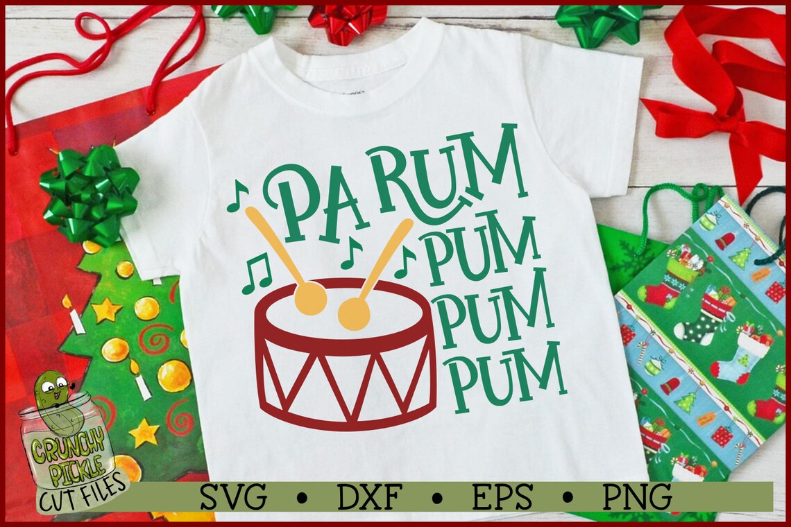 Pa Rum Pum Pum Pum Christmas SVG File Dxf Eps Png - Etsy