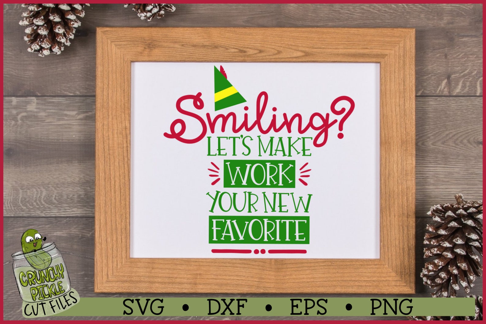 Smiling Let's Make Work Your New Favorite Christmas SVG - Etsy