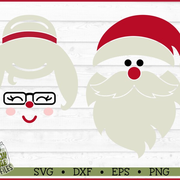 Mrs Claus Face - Etsy