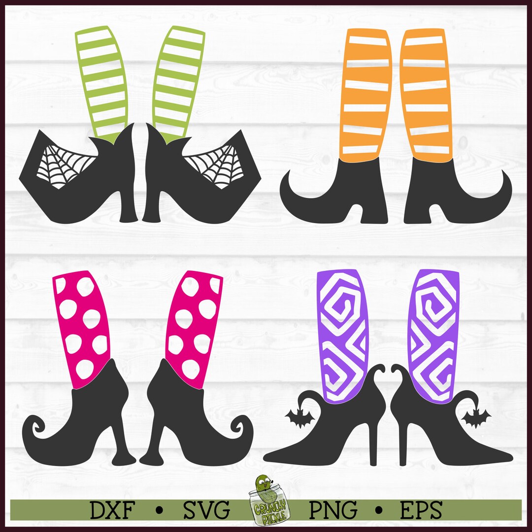 Witch Legs SVG File, Dxf, Eps, Png, Halloween Svg, Witch Svg, Witch ...