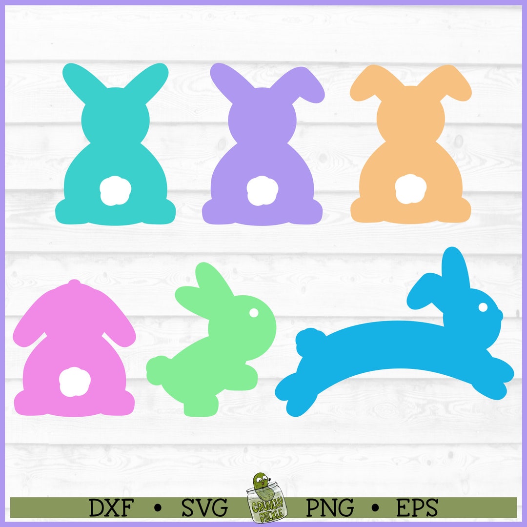 Easter Bunny SVG Files, Dxf, Eps, Png, Rabbit Svg, Bunnies Svg, Baby ...
