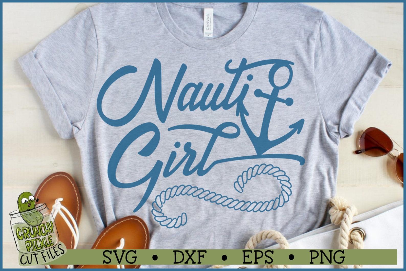 Nauti Girl SVG File, Dxf, Eps, Png, Summer Svg, Lake Svg, Boat Svg ...