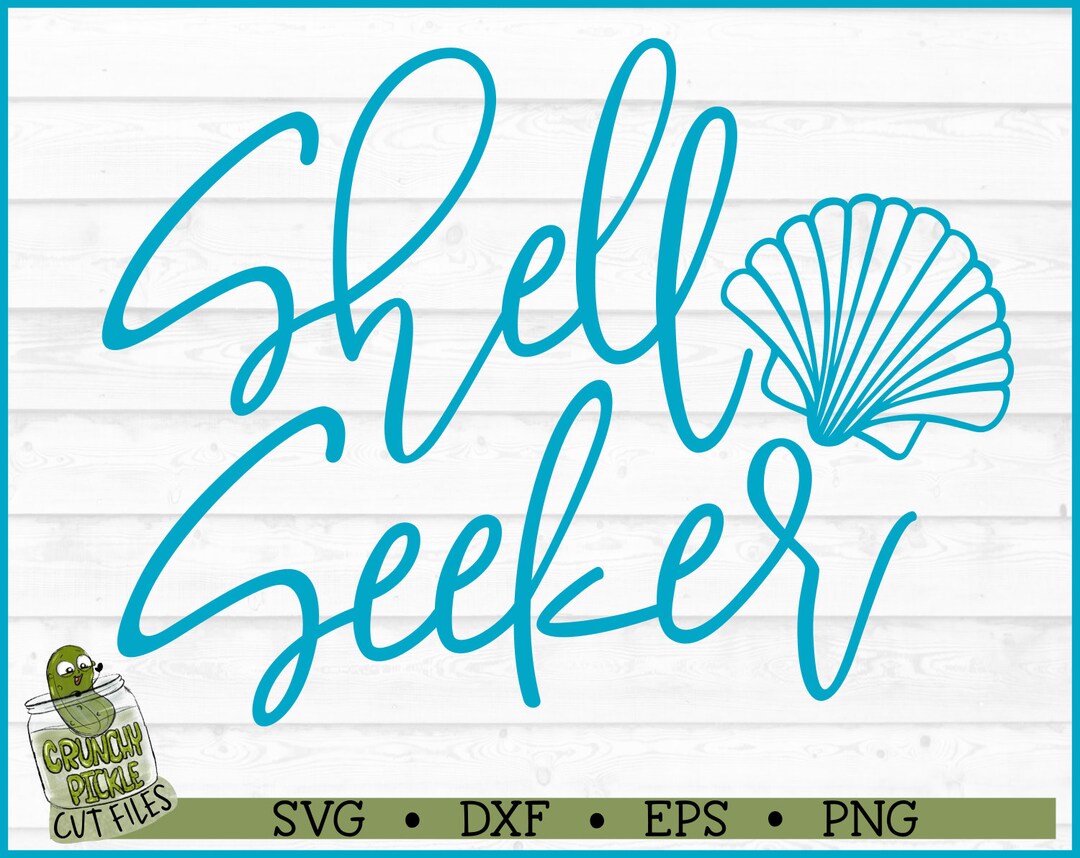 Shell Seeker SVG File Dxf Eps Png Beach Svg Seashell - Etsy