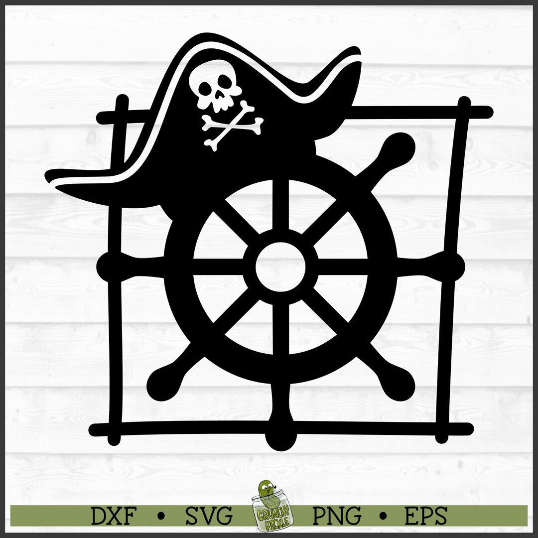 Beach Frame Square Pirate Ship Wheel SVG File, Dxf, Eps, Png, Beach Svg ...