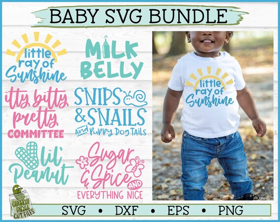 Baby SVG File Bundle Dxf Eps Png Toddler Svg Kids Baby - Etsy