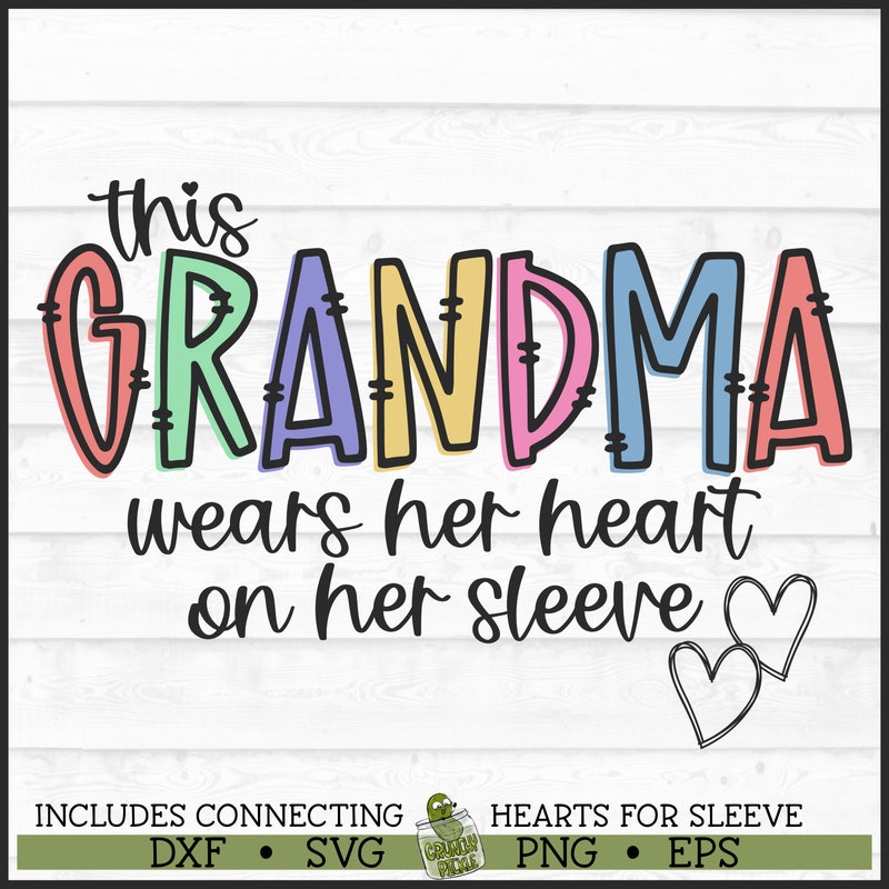 Grandma Heart Png - Etsy