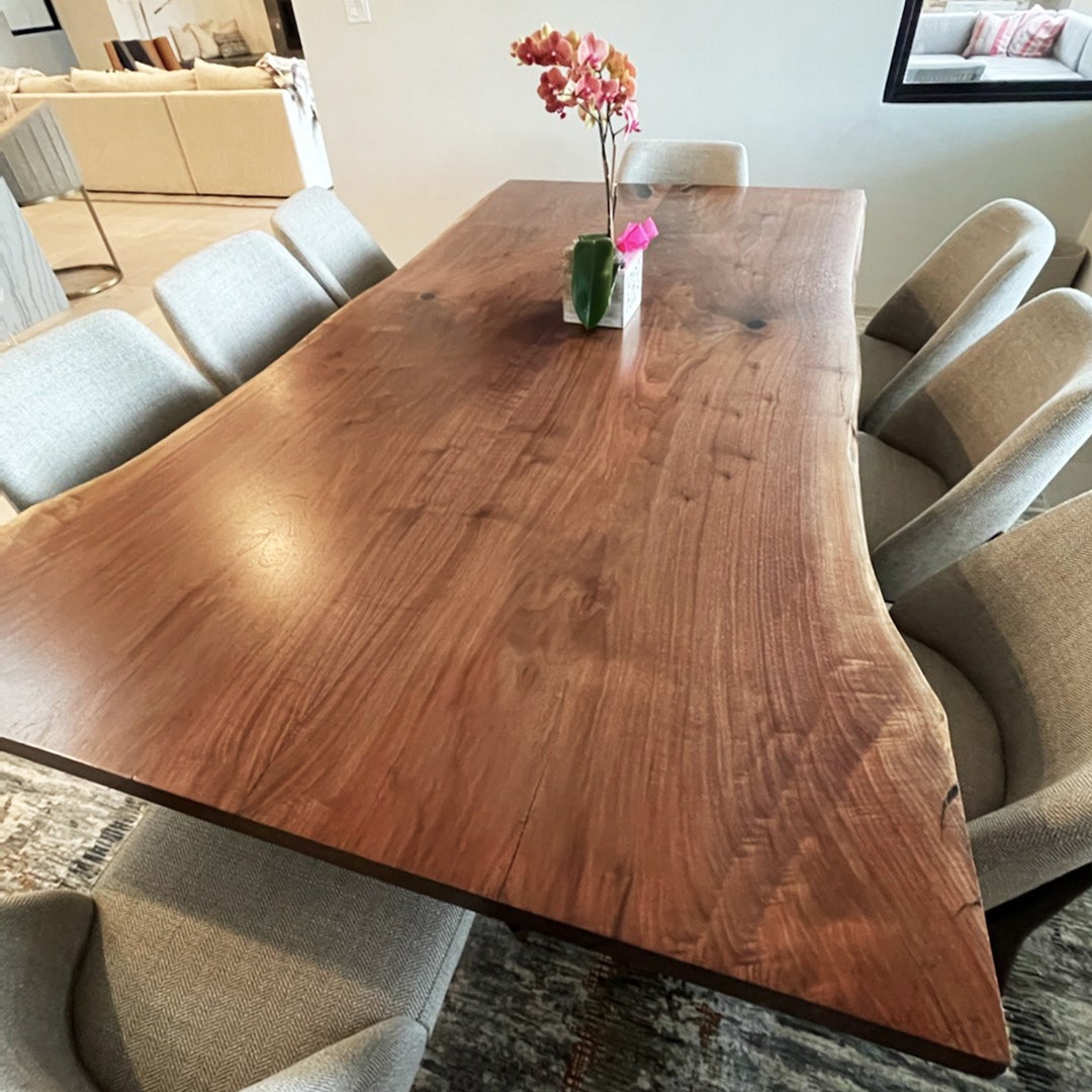 Walnut Book Matched Table - Etsy