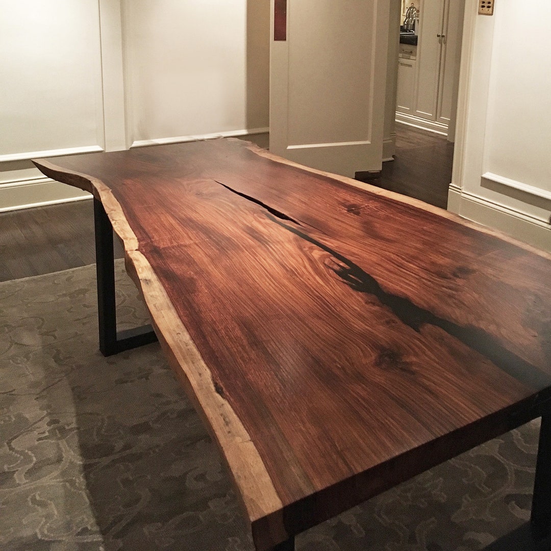 Rosewood Single Slab Dining Table - Etsy