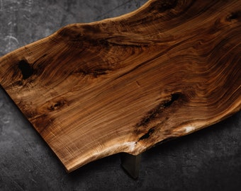 Book Matched Live Edge Dining Table - Etsy