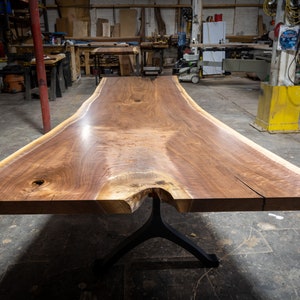 Black Walnut Live Edge Dining Table, Dining Table, Custom Kitchen ...