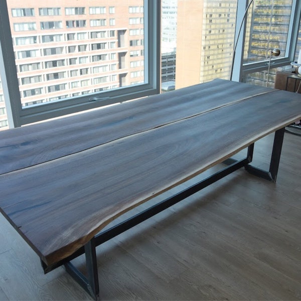 Live Edge Dining Table Black Walnut - Etsy