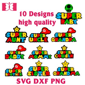 Mario Svg - Etsy