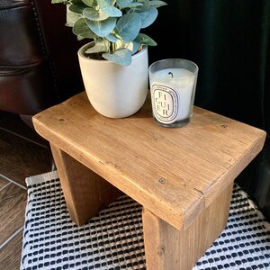 Small Rustic Stool - Etsy UK