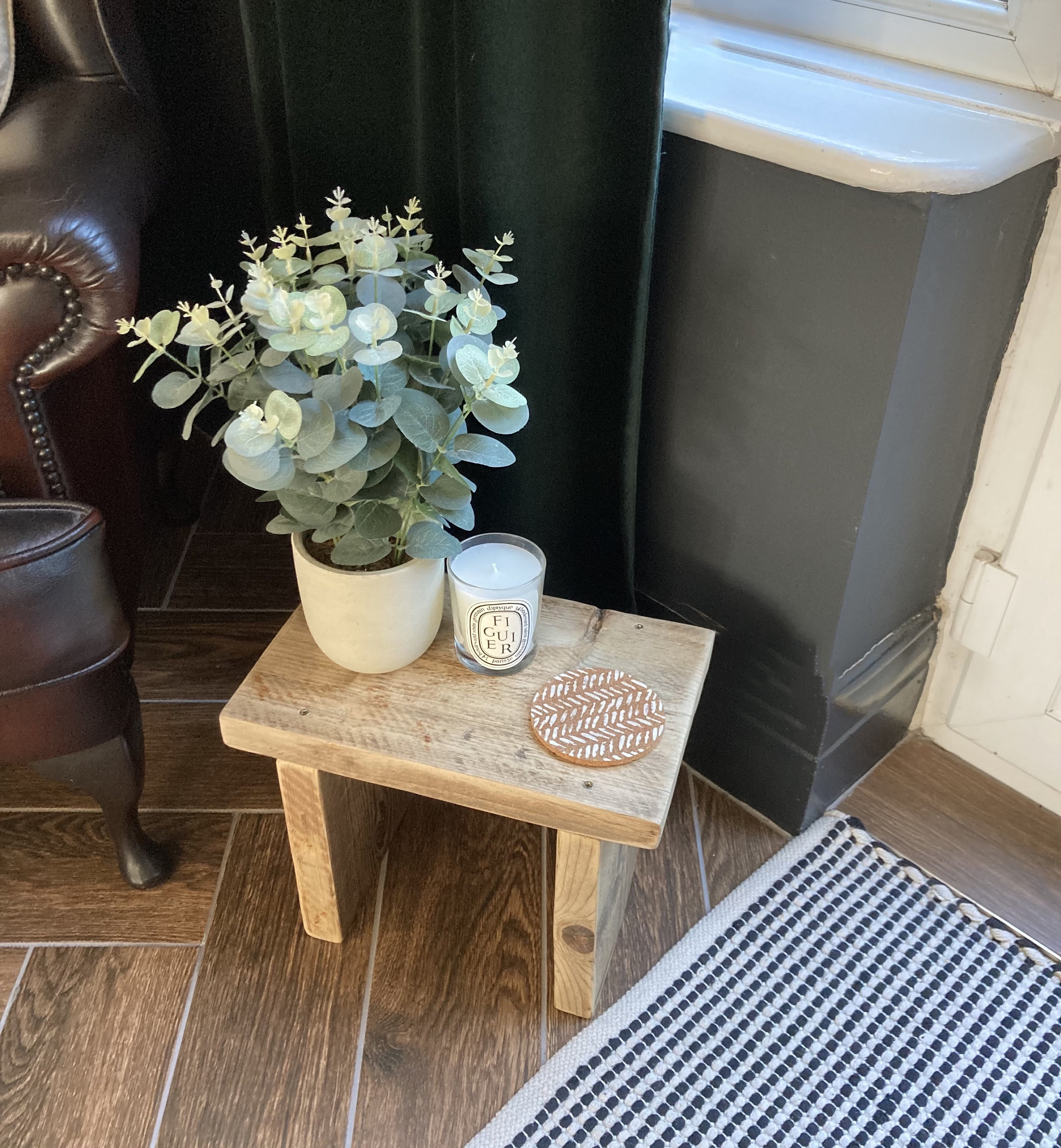 Small Rustic Stool - Etsy UK