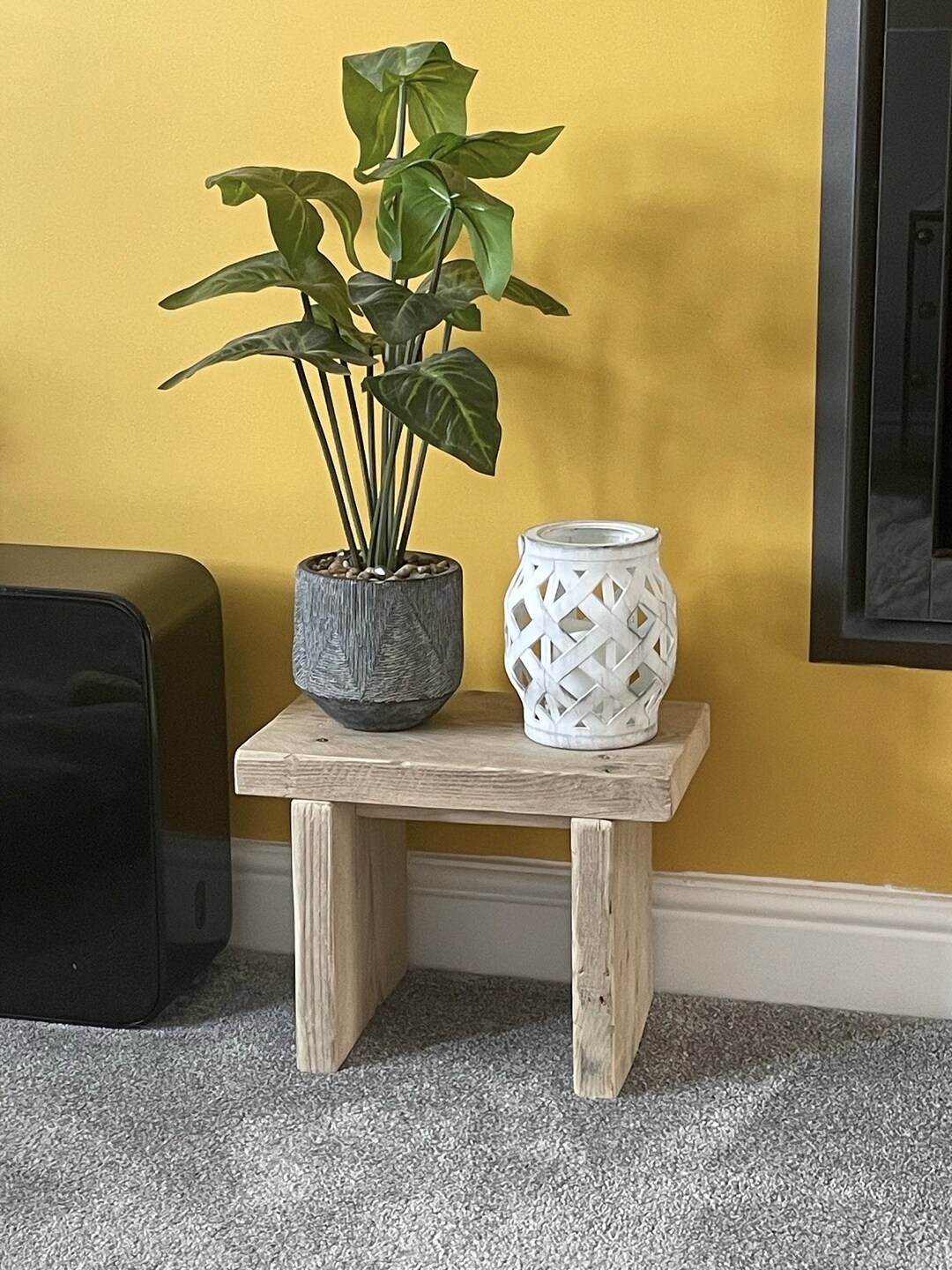 Small Rustic Stool - Etsy UK
