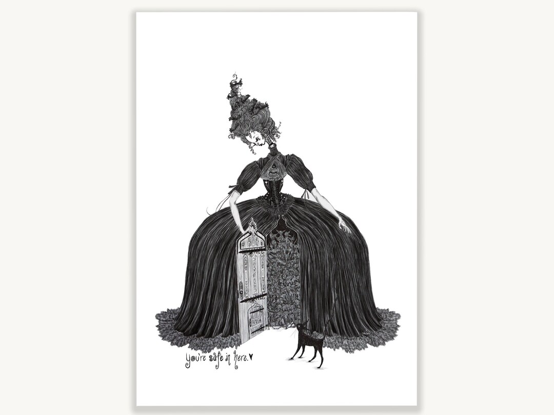 You're Safe in Here - 5x7 Fine Art Print - by Kat Lindsey ...