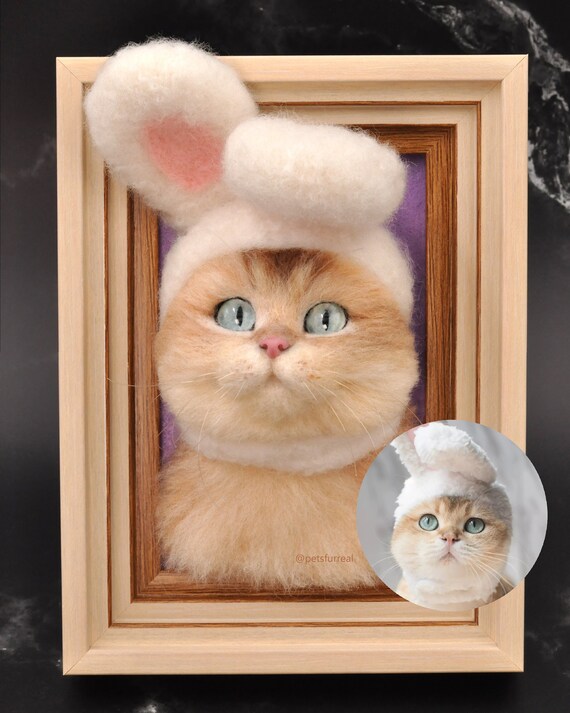 Custom Cat Sculpture One Kitty Sculpture Figurines etna.com.pe