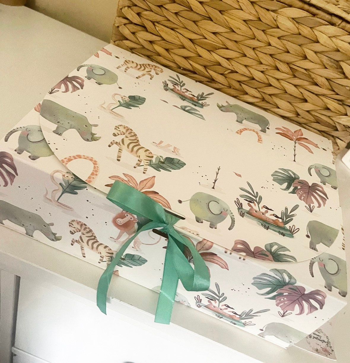 Safari Themed Gift Box, Personalised Gift Wrap, Gift Wrapping Service ...