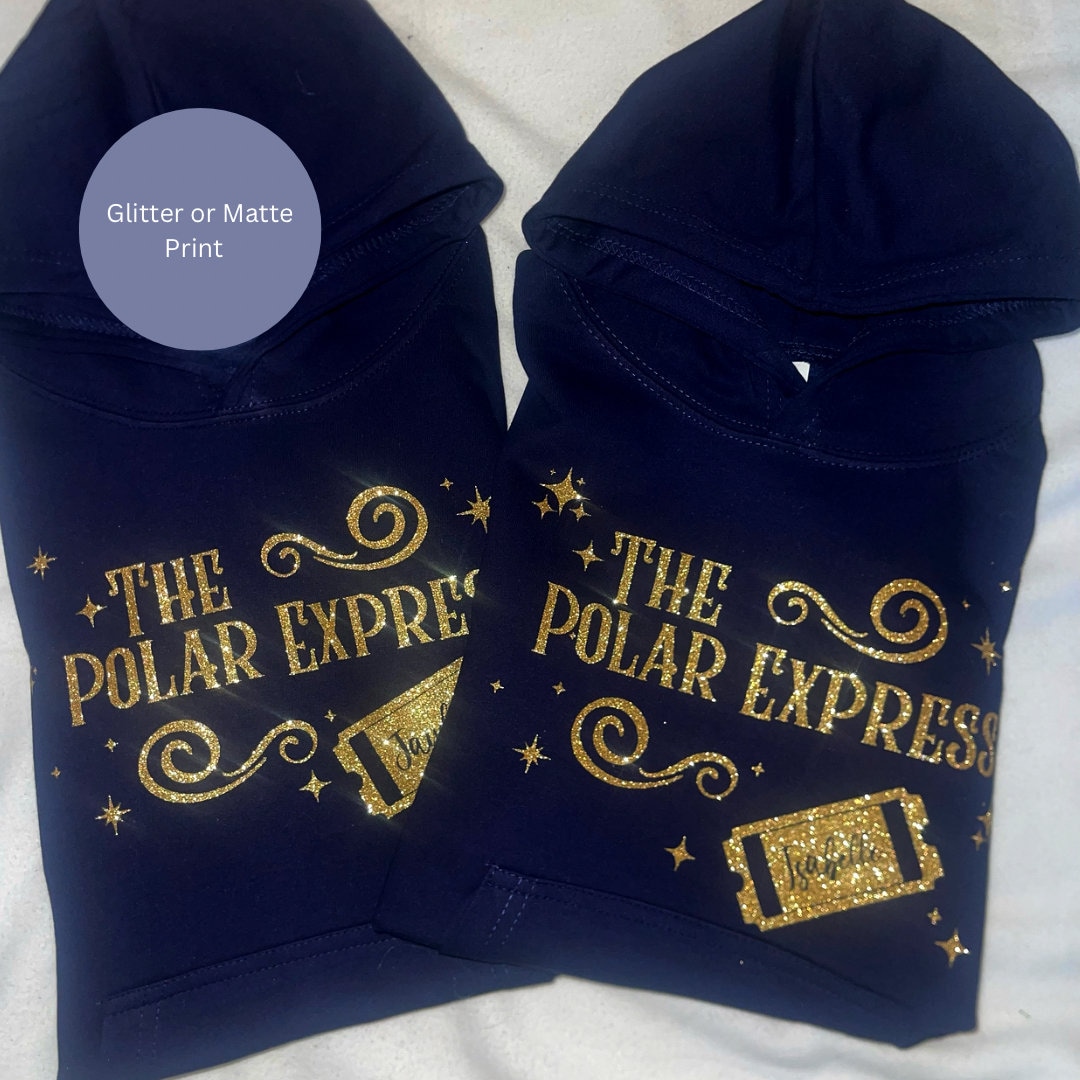 Kids Polar Express Hoodies, Personalised Hoodies, Polar Express, Trip ...