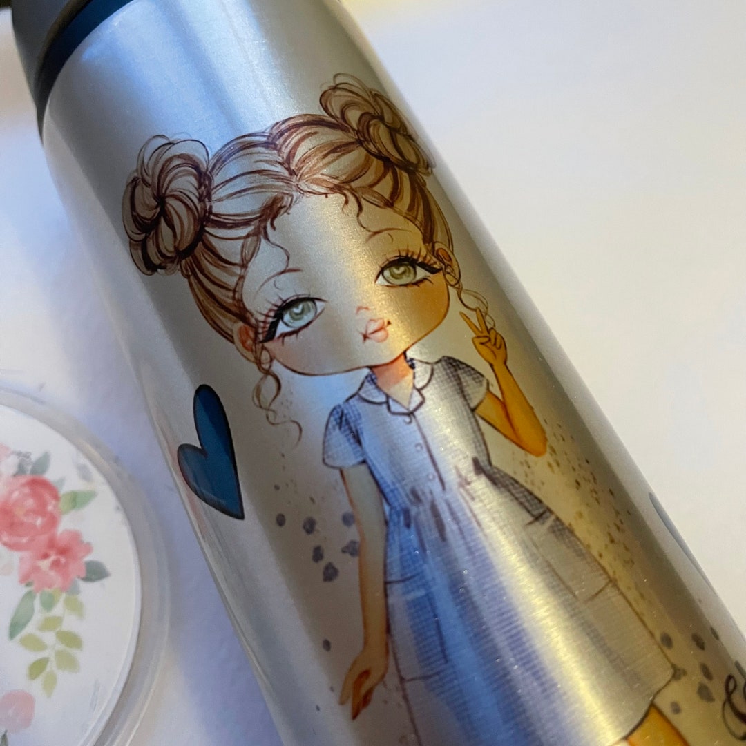 Personalized School Character Water Bottle: Back to School Gift - Etsy