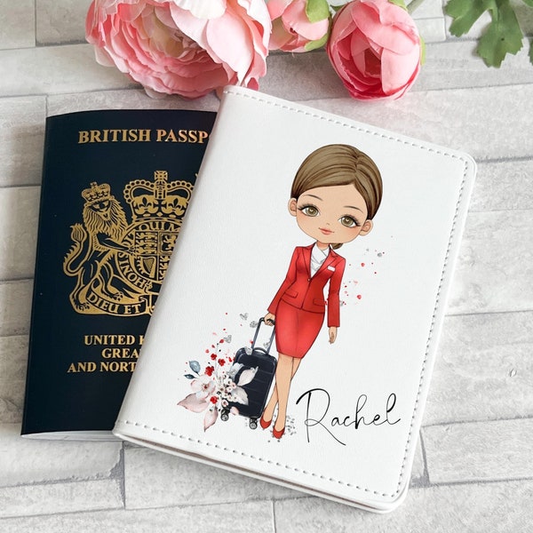 Air Stewardess Passport Cover - Etsy