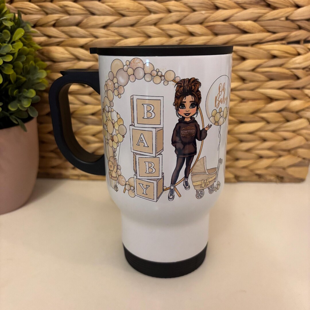 Personalised Crafter Travel Mug, Gift for Small Business Owner, Balloon ...