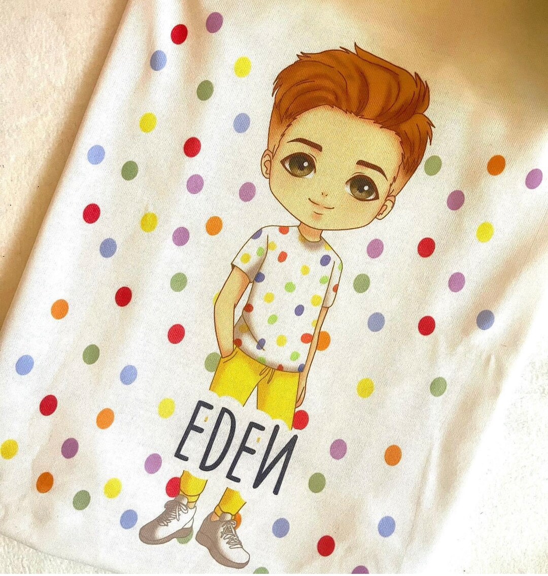 Personalised Children in Need T-shirts Spotty Day Wear - Etsy UK