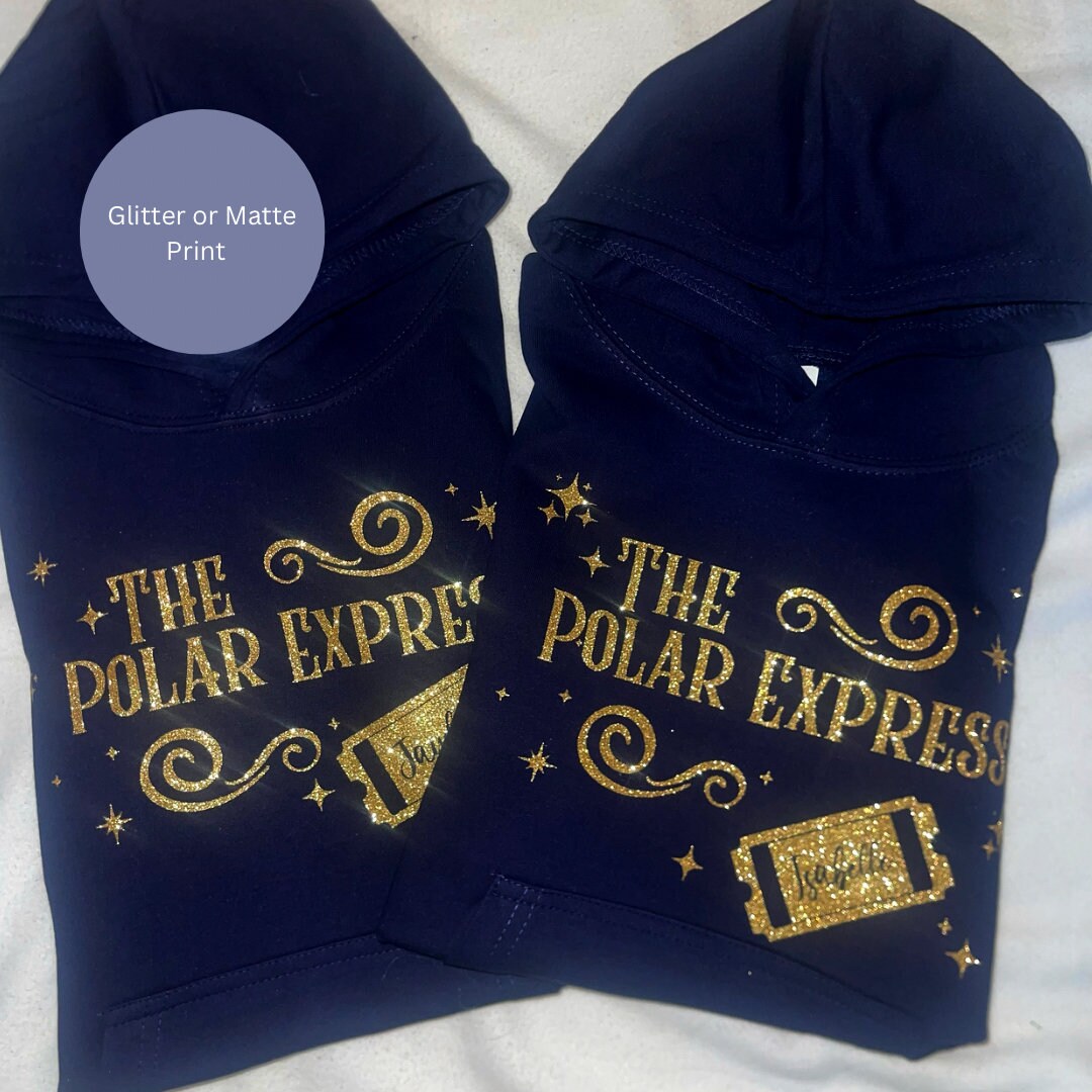 Adult Polar Express Hoodie Personalised Hoodie Polar Express - Etsy