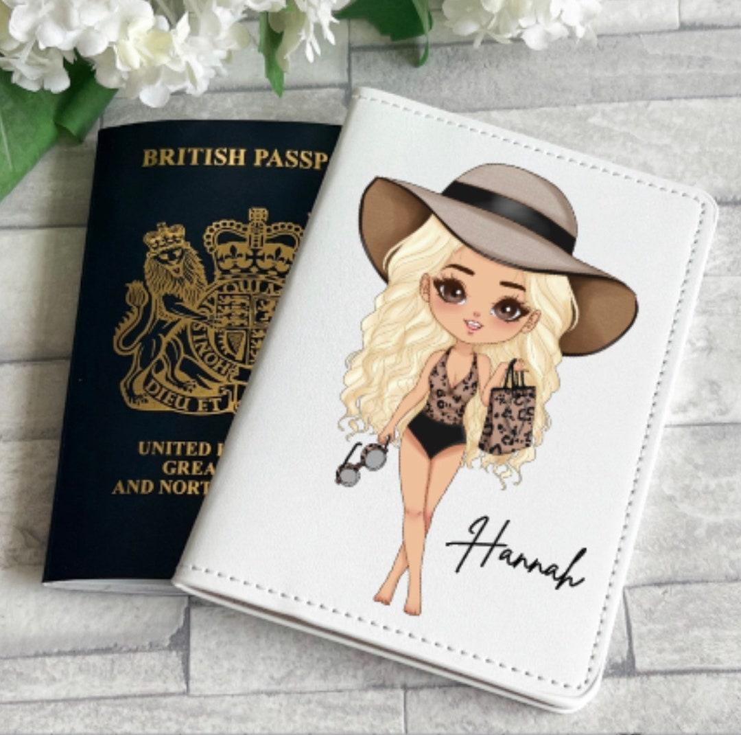 Personalised Passport Cover, Womens Passport Covers, Girls Passport ...
