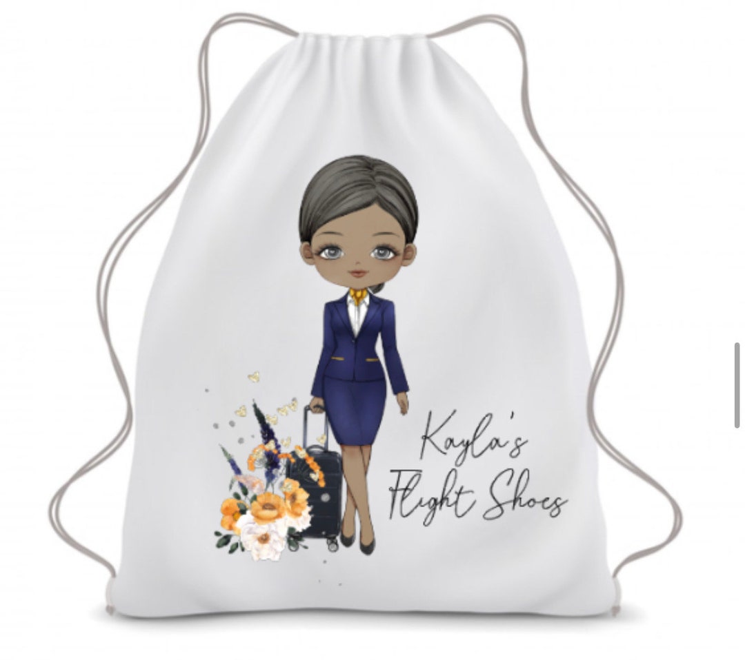 Cabin Crew Bag, Flight Attendant Gifts, in Flight Bag, Shoe Bag, Hand ...