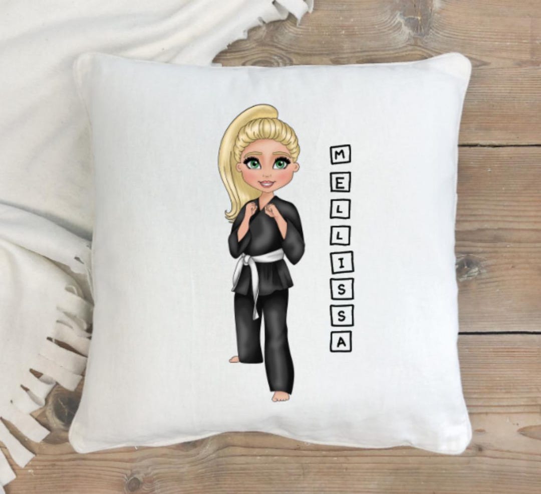 Personalized Cushion, Karate, Gi, Judo, Martial Arts, Jiu Jitsu ...