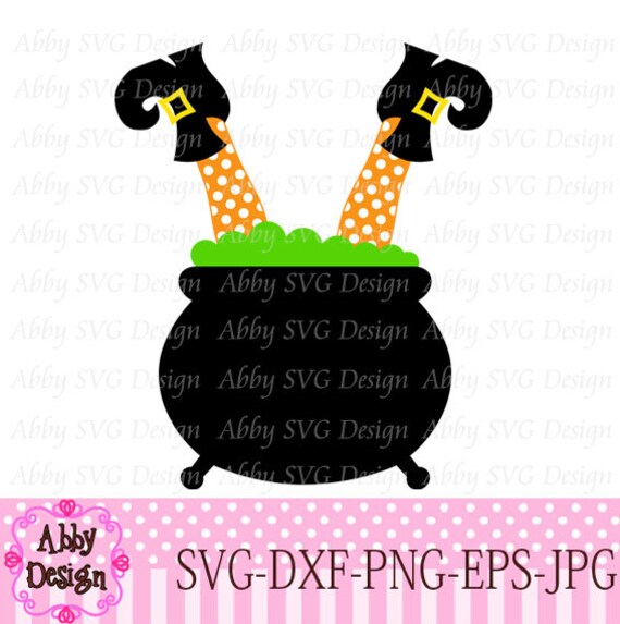 Halloween Witch in Cauldron Cut File Svgpngdxf and Eps File | Etsy
