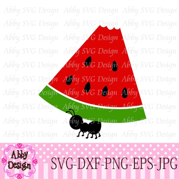 Watermelon Ant Svg - Etsy