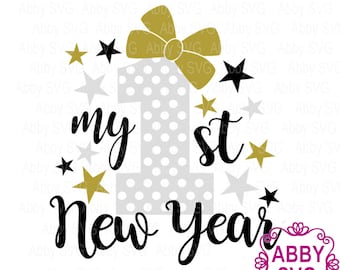 1st New Year Svg | Etsy