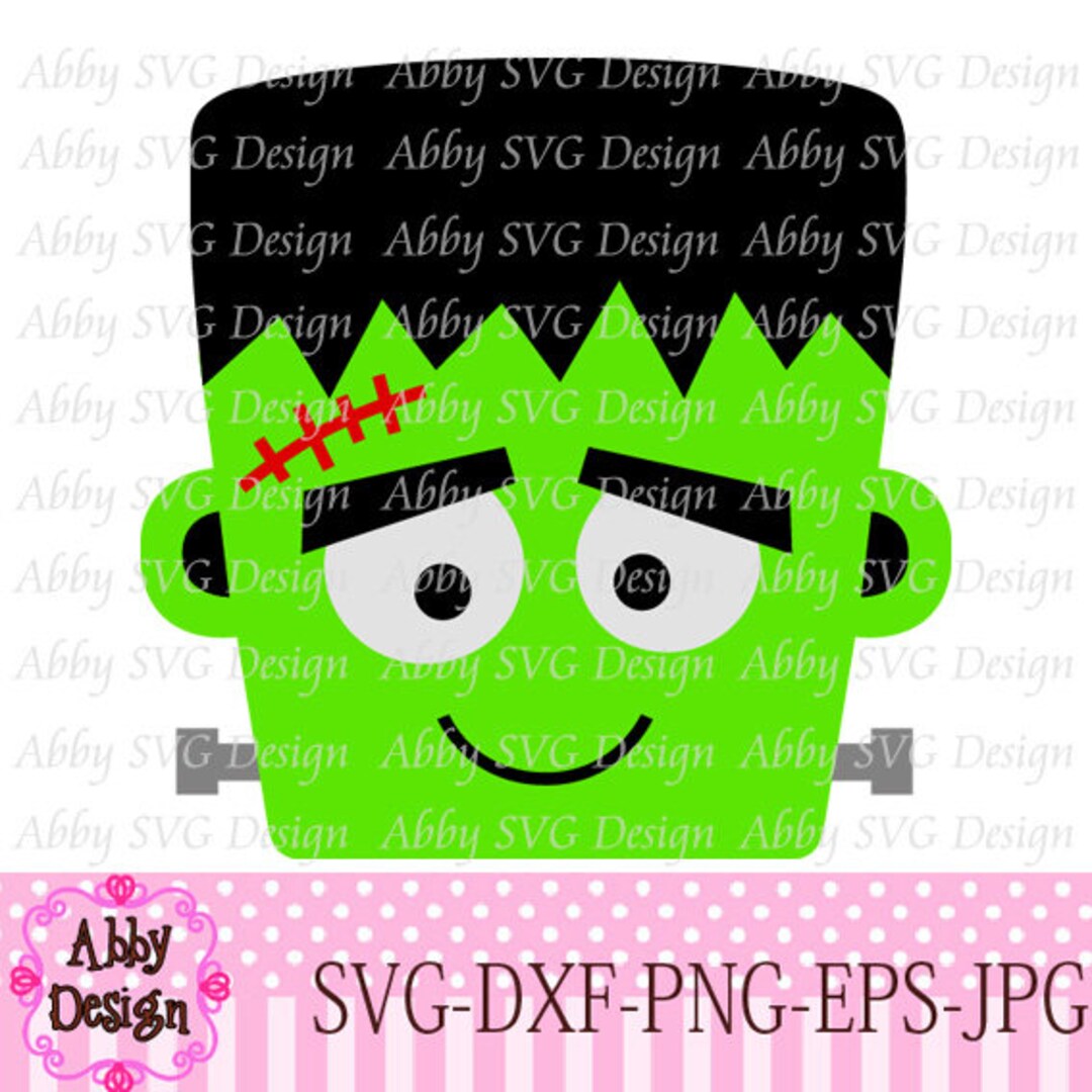 Halloween Frankenstein Cut File Svg,png,dxf and Eps File for the ...