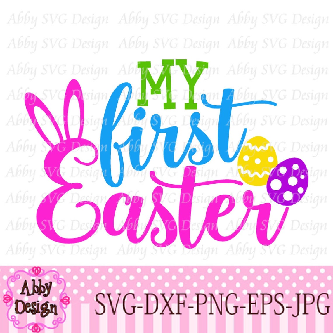 My 1st Easter Svg easter Svgbunny Svg Easter Egg Svg Cut - Etsy