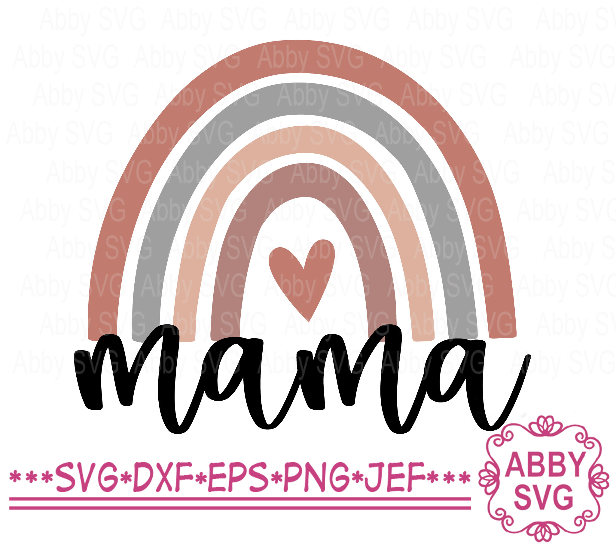 Mama Rainbow Svgmama Svgmom Cut Filecricut SVG Silhouette - Etsy