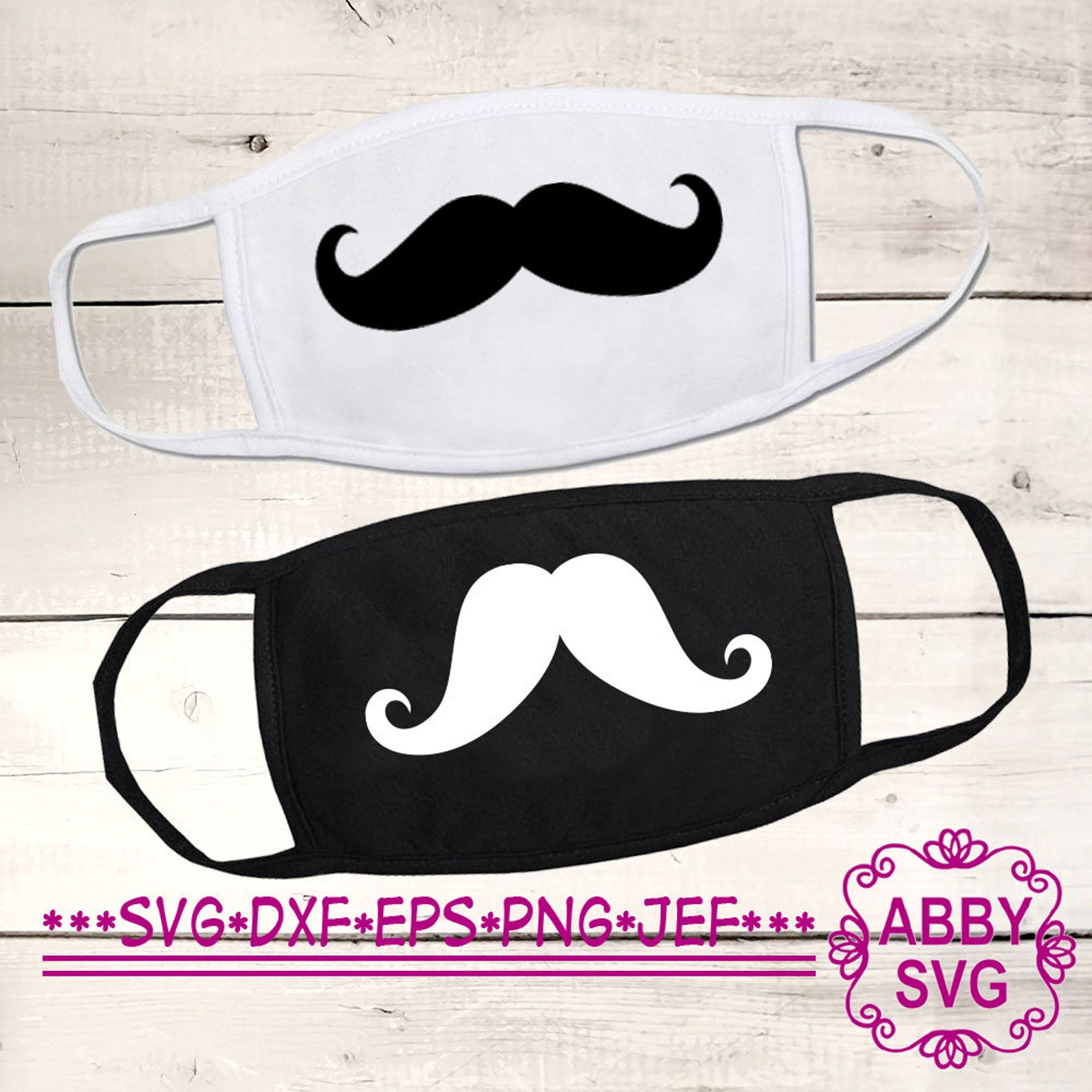 Instant Download Mustache Mask Svg Cut Filecreative Mask | Etsy