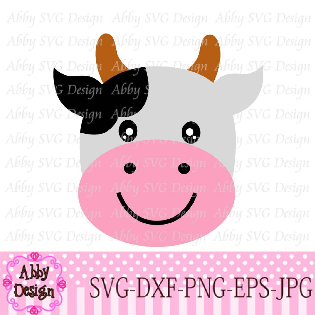 Cow Svg,cow Face Svg,farm Animal Svg,cut File for the Cutting Machines ...