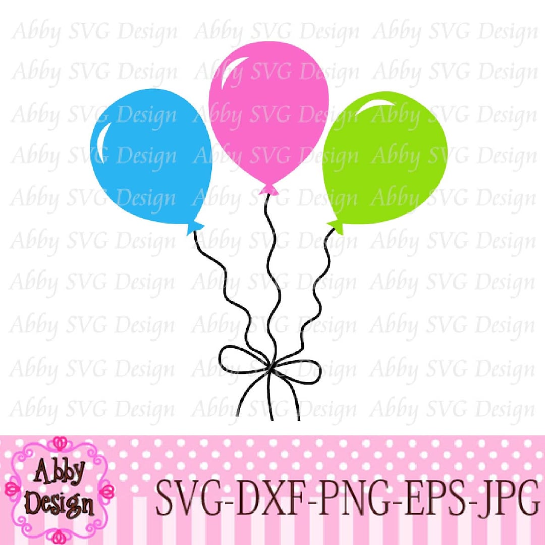 Balloon Cut File Eps,png,dxf and Svg File for the Cutting Machines NO ...
