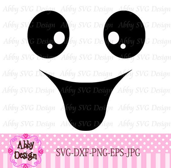 Halloween Ghost Face Cut File Epspngdxf and Svg File for the - Etsy