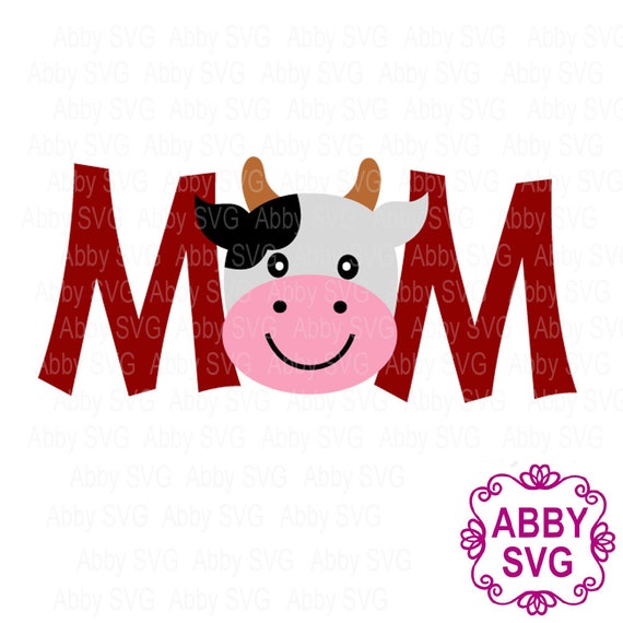 Cow MOM Cut File Svgpngdxf and Eps File for the Cutting - Etsy