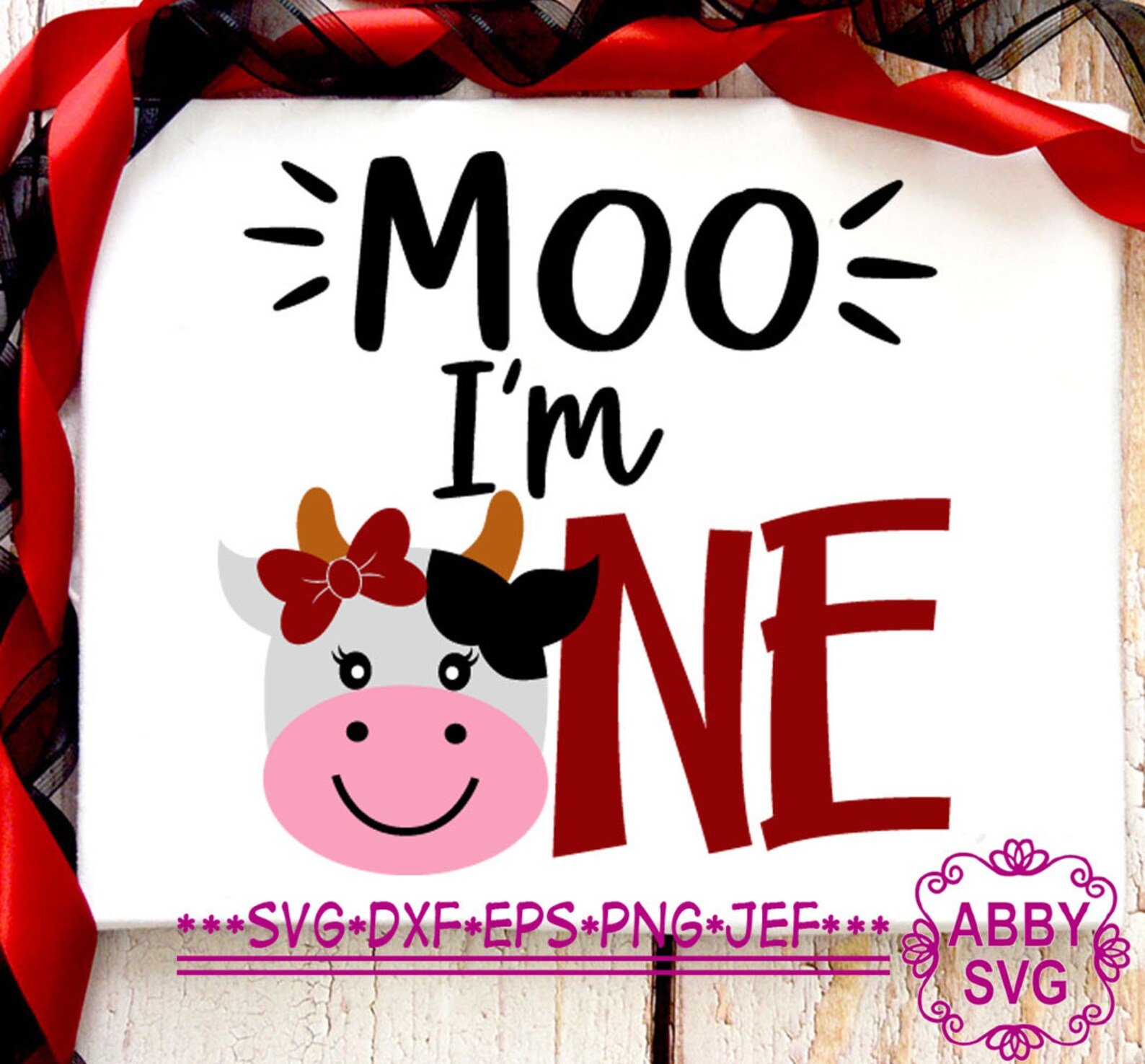 Moo I'm ONE svgCow svgBirthday svgFirst Birthday | Etsy