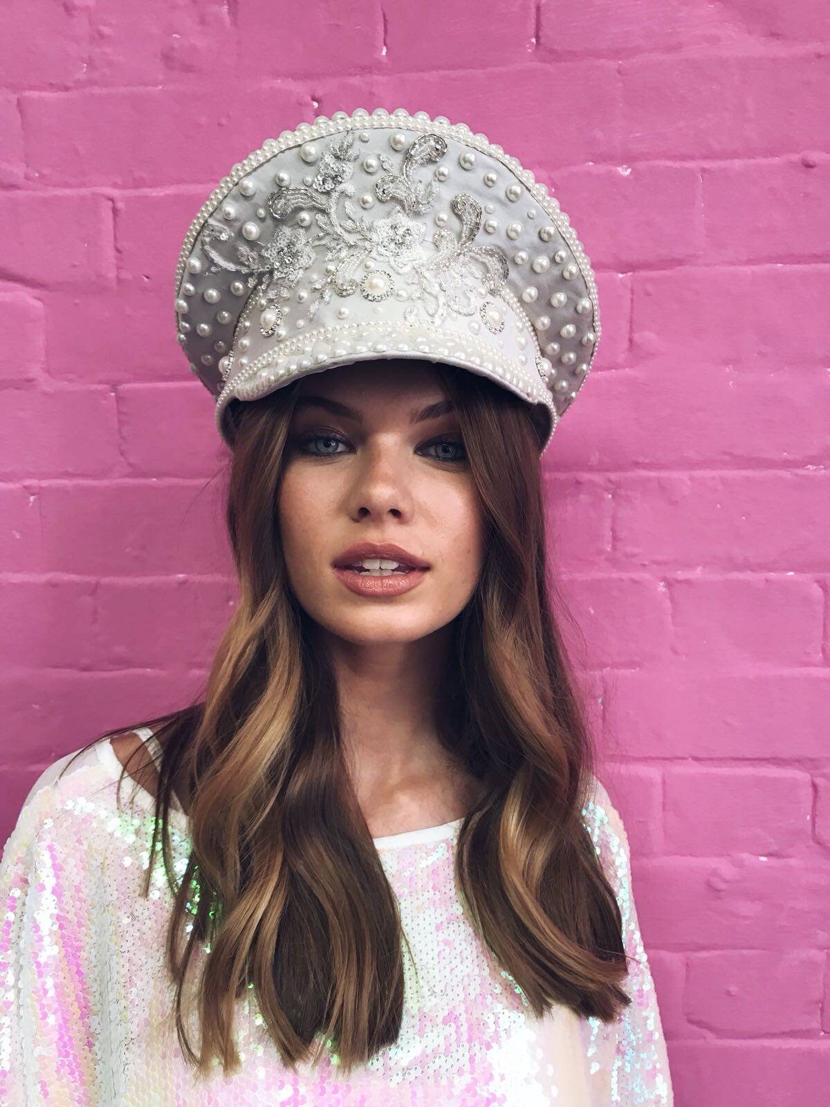 Pearl Captain Hat Military Hatfestival Hatburningman Hat - Etsy