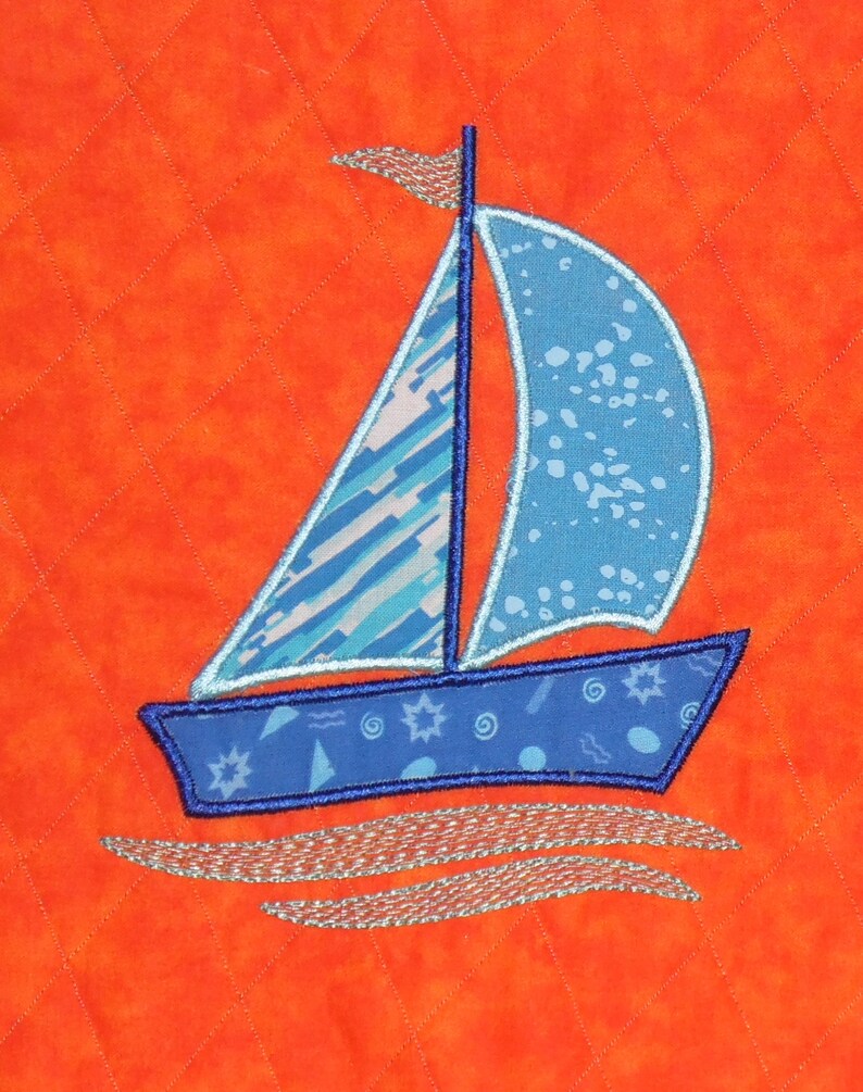 Sailboat Applique - Set Sail - Fun in the Sun - Summer - Embroidery ...