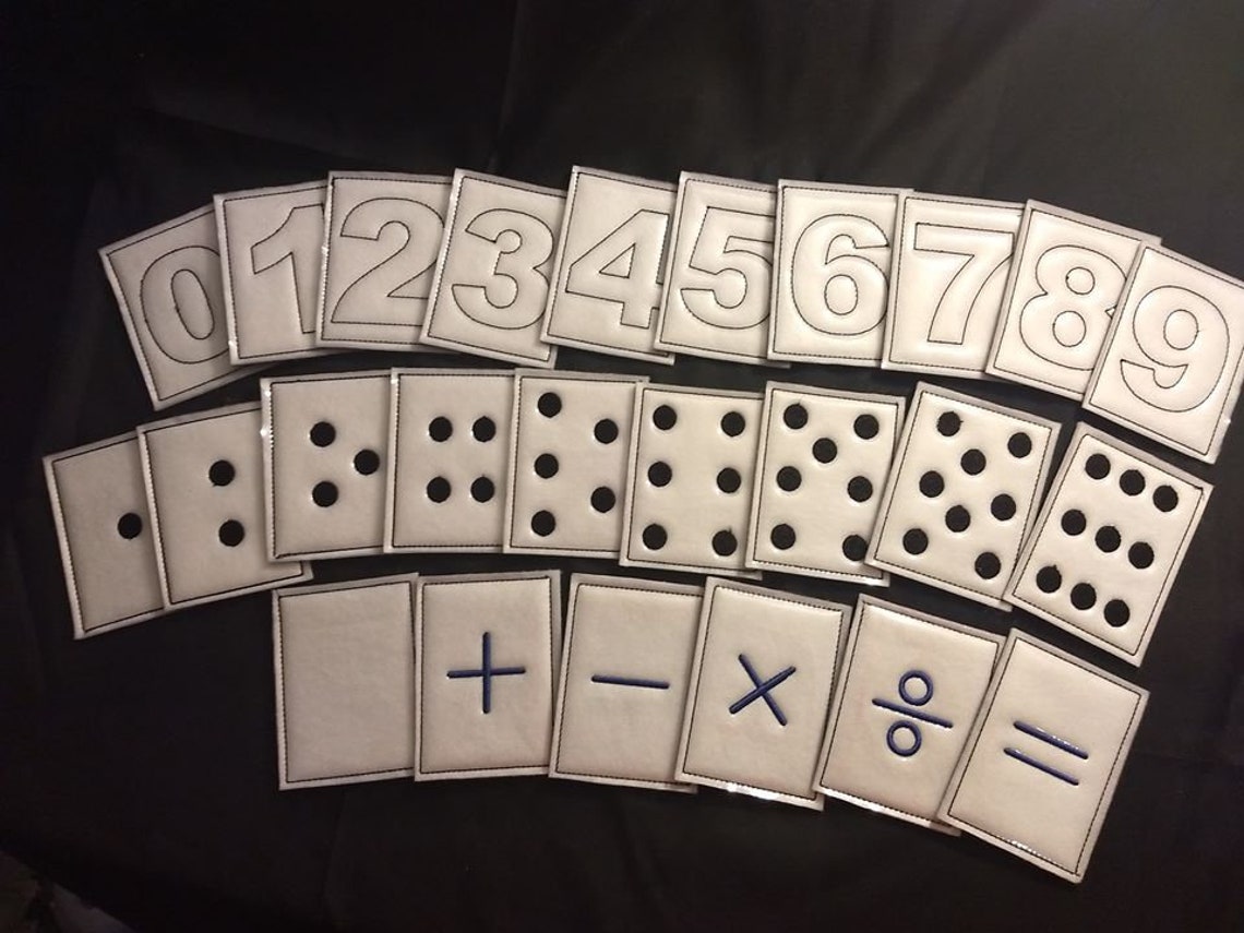 Basic Math Flash Card Embroidery Design - Etsy