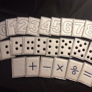 Basic Math Flash Card Embroidery Design - Etsy